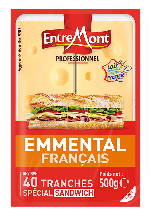 Les tranches de fromages entremont professionnel